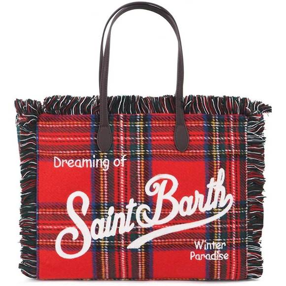MC2 Saint Barth | Bags | New Mc2 Saint Barth Winter Bag Tartan In Red ...